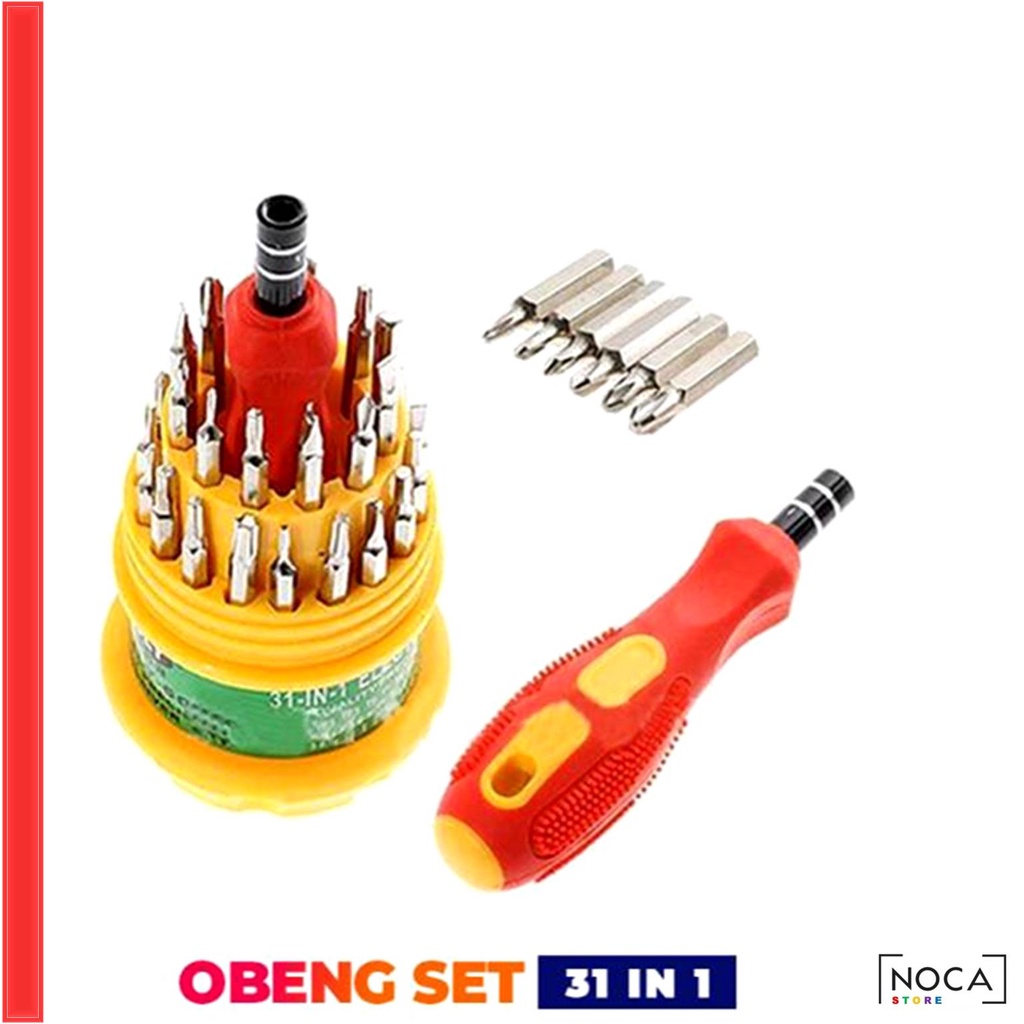 Jual Obeng Set 31 in 1 Multifungsi Plus Min 16in1 Mini Serbaguna HP Laptop PC Android Elektronik ...