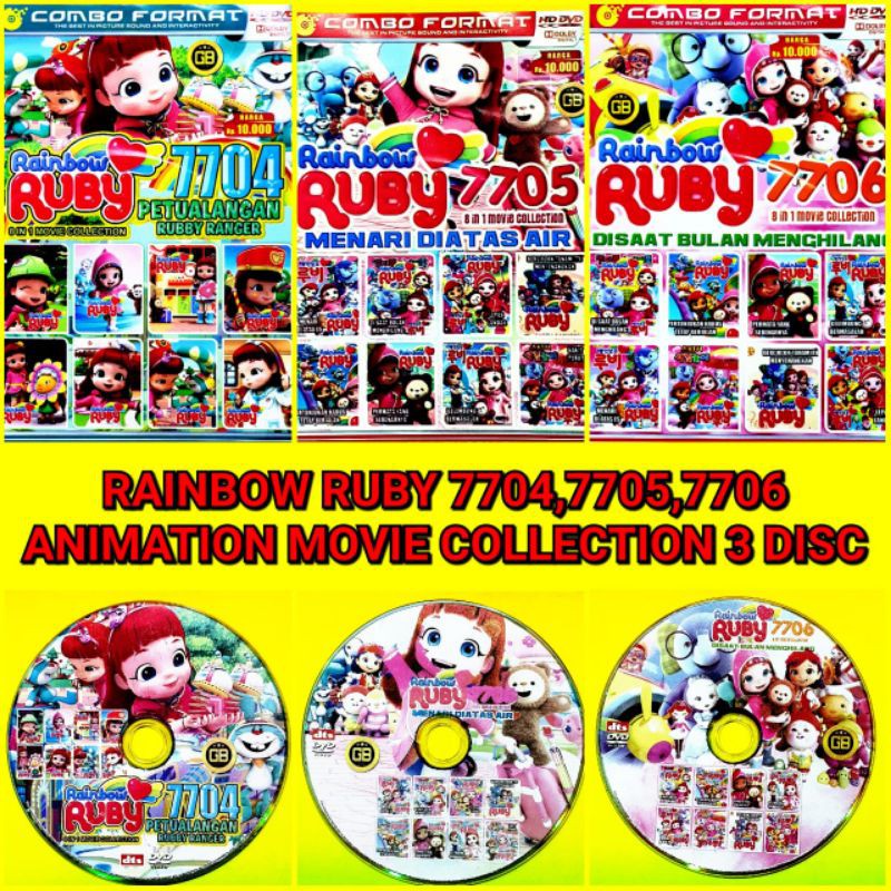 Jual KASET FILM KARTUN ANAK TERBARU RAINBOW RUBY COLLECTION LENGKAP | Shopee Indonesia