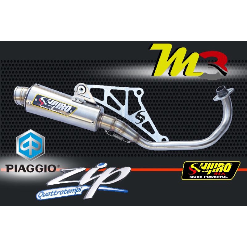 Jual KENALPOT PIAGIO ZIP TYPE M1/M2/M3 -M38 ORIGINAL SHIJIRO RACING ...