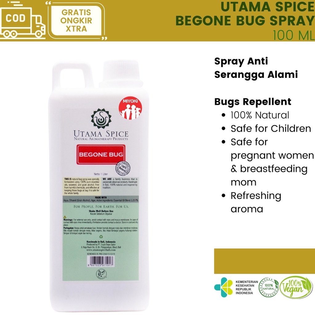 Jual Spray Anti Nyamuk Alami Utama Spice Begone Bug Kemasan Refill 1 ...