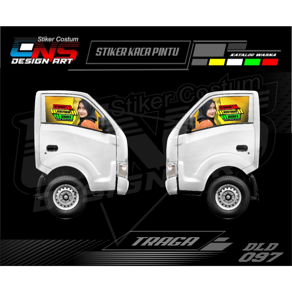 Jual Stiker Kaca Pintu Depan One Way Isuzu Traga Pick Up Sticker Cewek ...