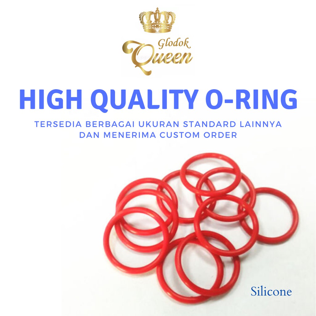 Jual O-RING ORING std JAPAN JIS SILICONE70 # P10 CS 1.90 x ID 9.80 mm ...