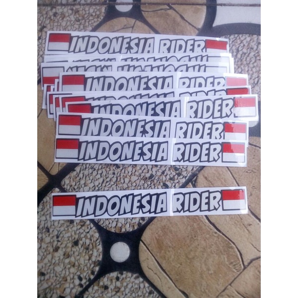 Jual sticker indonesia rider cutting | Shopee Indonesia