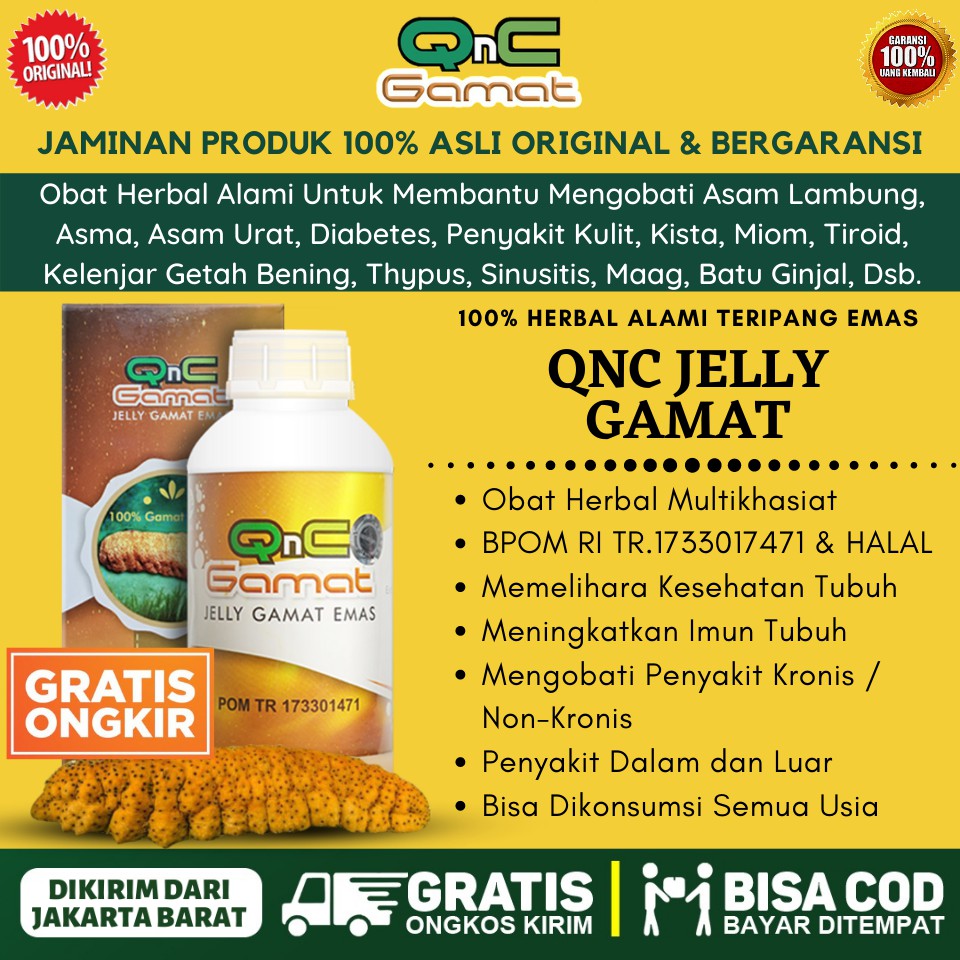 Jual Gamat Jelly Q N C 300 Ml Suplemen Vitamin Obat Herbal Segala ...