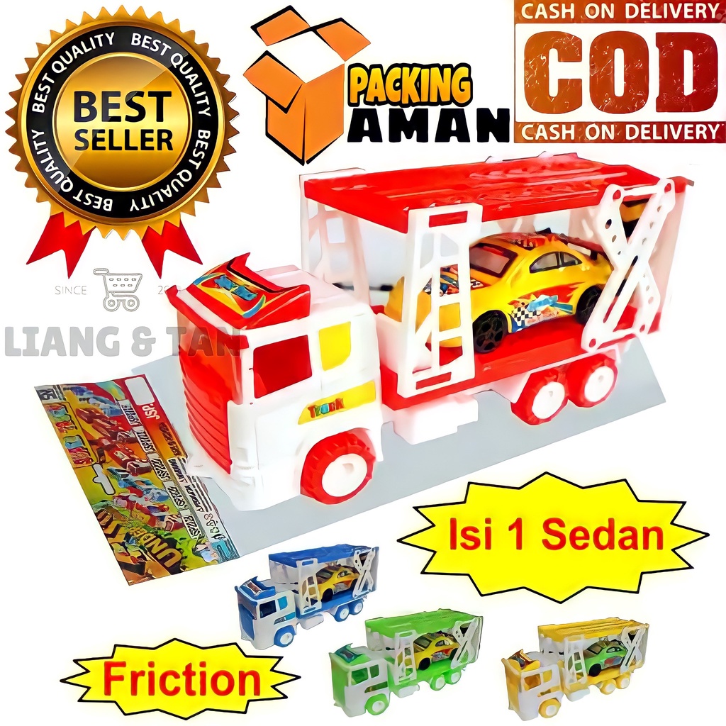 Jual ( BISA COD ) PROMO Mainan Anak Mobil Mobilan Truk Truck Angkut ...