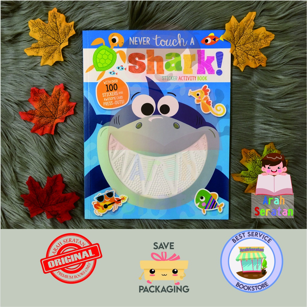 Jual Sticker Book - Activity Book - Never Touch A Shark! | Shopee Indonesia
