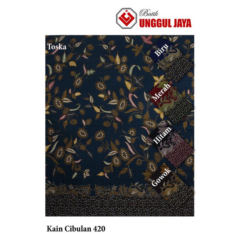 Jual Kain Batik Unggul Jaya 100% Ori - Putri Jelita - Cibulan 420 ...