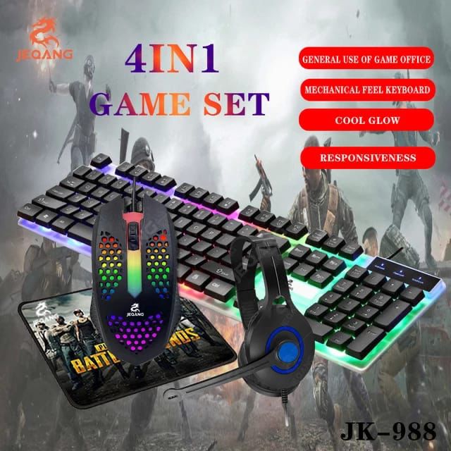 Jual COMPUTER KEYBOARD GAMING JEQANG JK-988 4IN1 GAME SET (MACC) | Shopee Indonesia