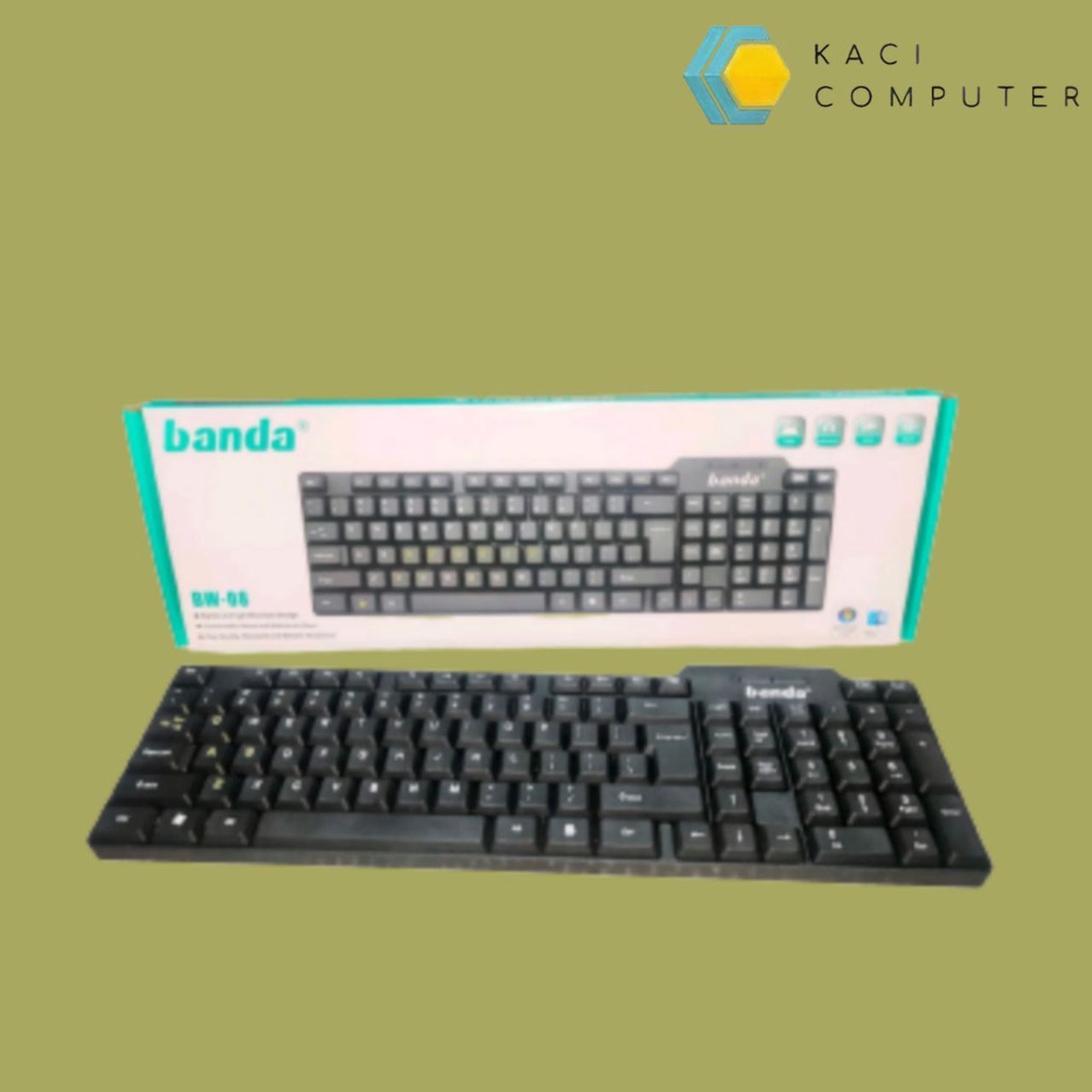 Jual KEYBOARD USB BANDA BW08 (BLACK) | Shopee Indonesia