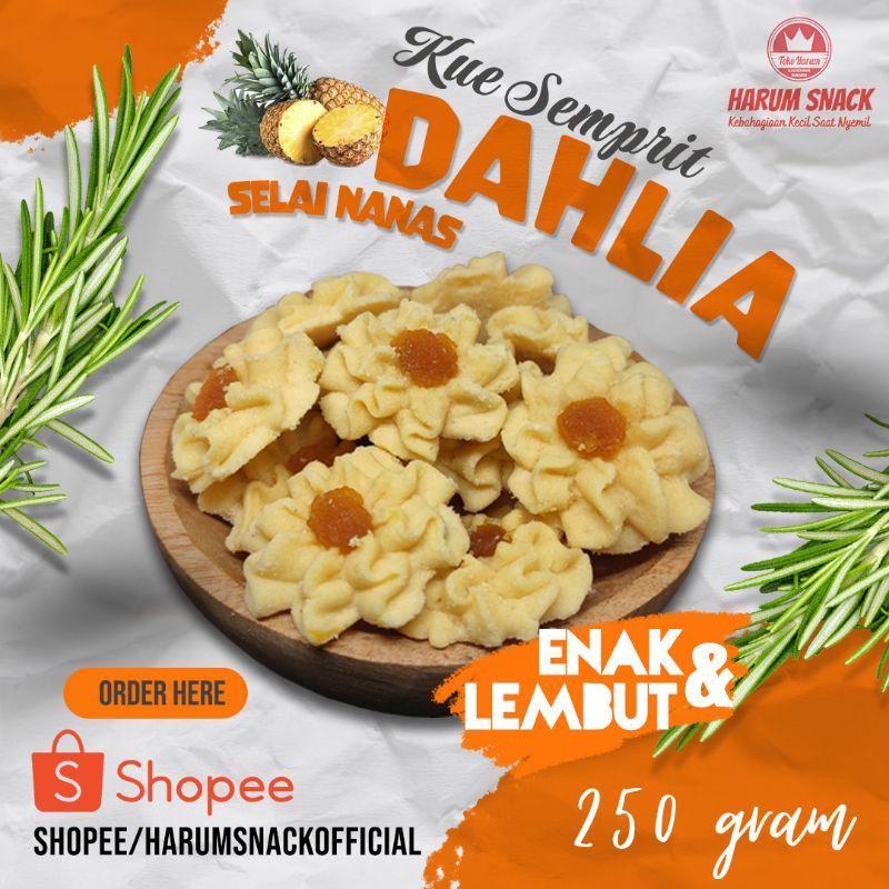 Jual KUE DAHLIA /SEMPRIT 250Gram [Harum Snack Official] KUE KERING ...