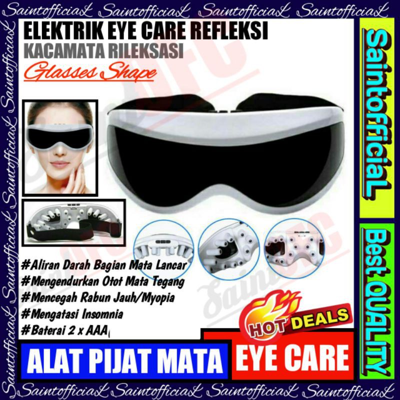 Jual Alat Pijat Mata Refleksi Elektrik Eye Care / Kacamata Kesehatan Terapi Otot Mata Cape Dan ...