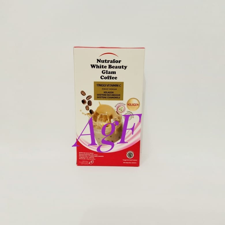 Jual Nutrafor White Beauty Glam Coffee isi 5 sachet (Novell) | Shopee ...