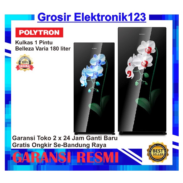 Jual KULKAS POLYTRON Kulkas 1 Pintu Belleza Varia 180 liter PRA 18MOB ...