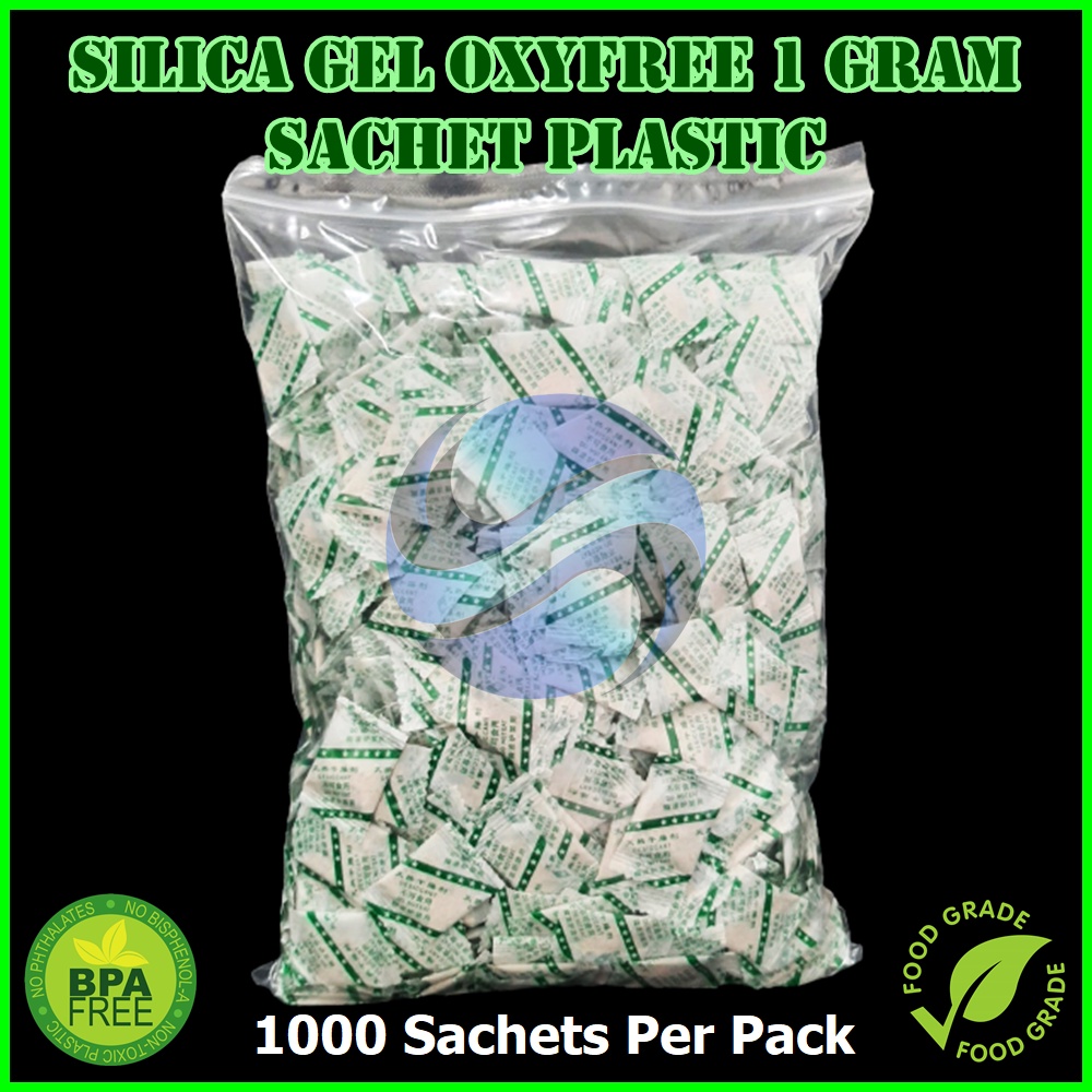 Jual silicagel oxy 1gr Oxyfree sachet plastik | untuk makanan berminyak ...