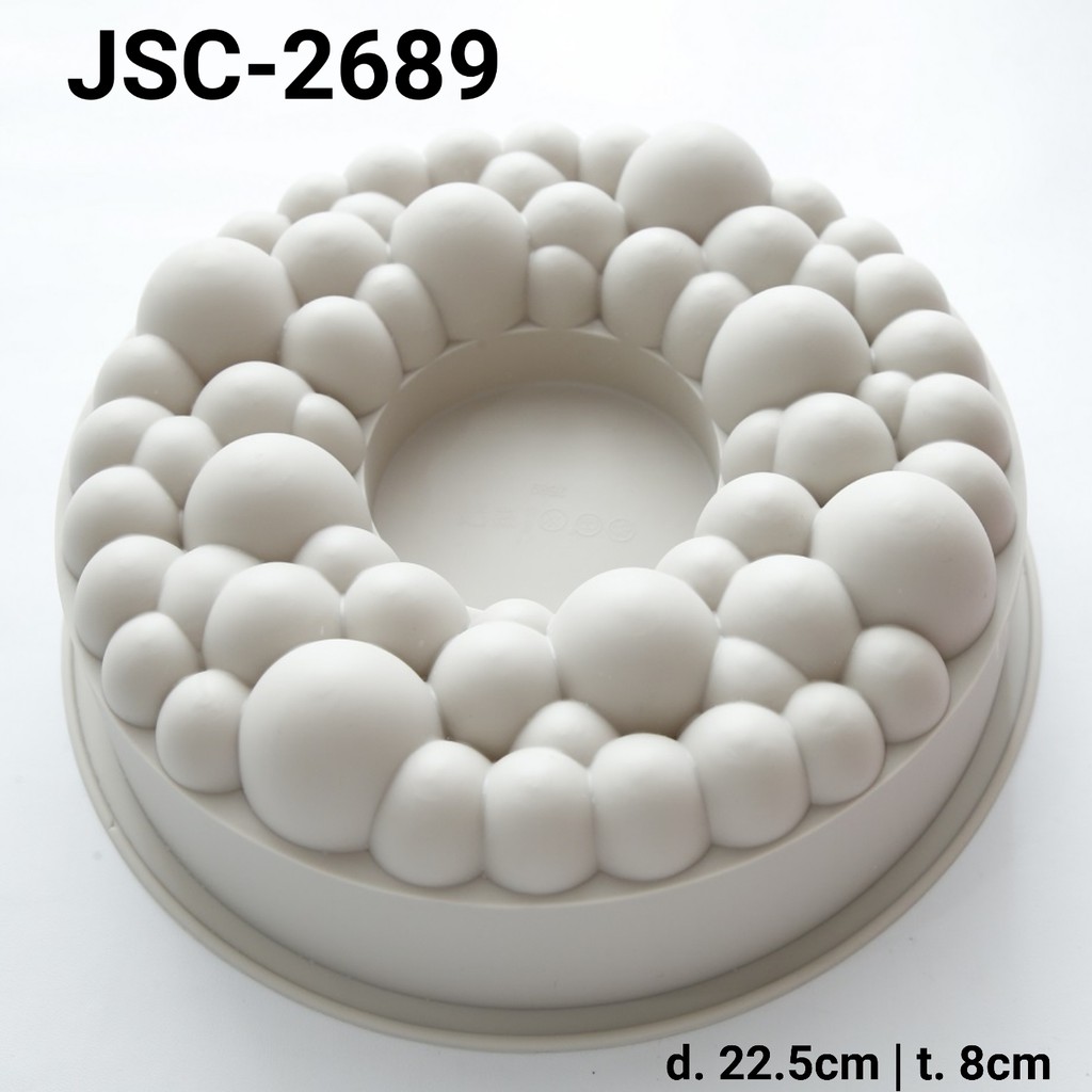 Jual JSC-2689 Cetakan loyang silikon entremet cream cake bulat ...