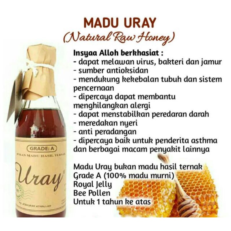 Jual Madu Uray 450ml | Shopee Indonesia
