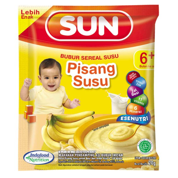 Jual SUN MPASI BUBUR SEREAL SACHET 20gr EKONOMIS 6 BULAN INSTAN TIM ...