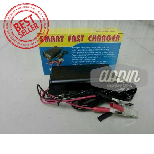 Jual Smart Fast Charger 10A Accu / Aki 12V 10A | Shopee Indonesia