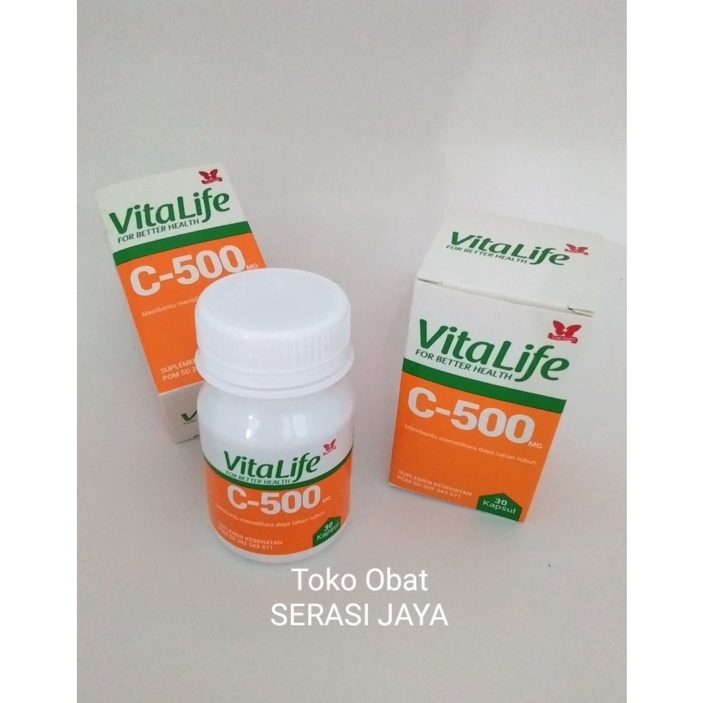 Jual Vitalife C-500 30 kapsul Daya Tahan Tubuh Suplemen Kesehatan | Shopee Indonesia