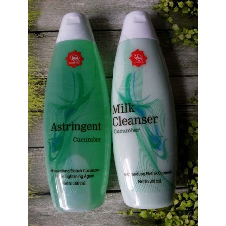 Jual VIVA COSMETICS ASTRINGENT CUCUMBER + MILK CLEANSER 200 ML | Shopee ...