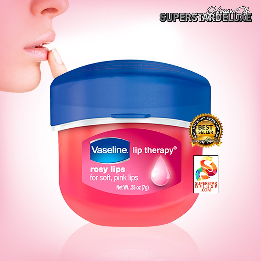 Jual Vaseline Lip Therapy - Rosy Lips, Creme Brulee, Original (pelembab / pemerah bibir ...