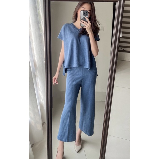 Jual Molly Cotton Knit Set (Atasan & Celana Panjang) | Shopee Indonesia