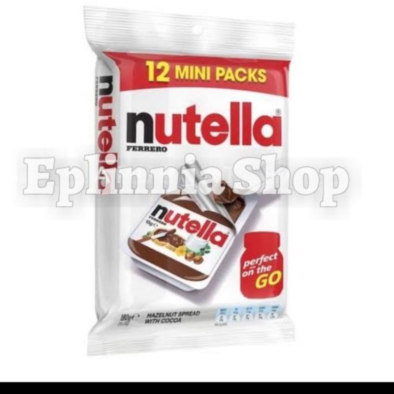 Jual Nutella Fererro Coppetta Mini Pack 12's x 15gr - Selai Nutela ...