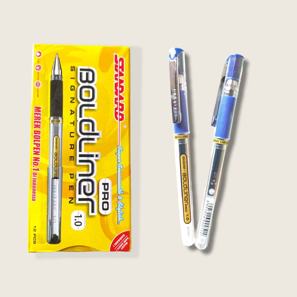 Jual Pulpen Tanda Tangan Standard Boldliner 1 mm | Shopee Indonesia