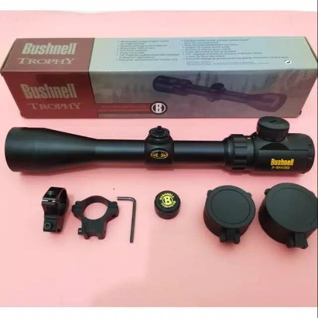 Jual Teleskop Bushnell Trophy Merah 3-9×40EG | Shopee Indonesia