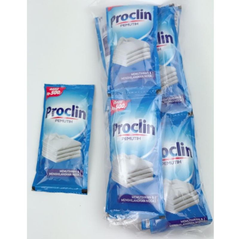 Jual PROCLIN PEMUTIH SACHET (isi 24pcs/2renceng) | Shopee Indonesia