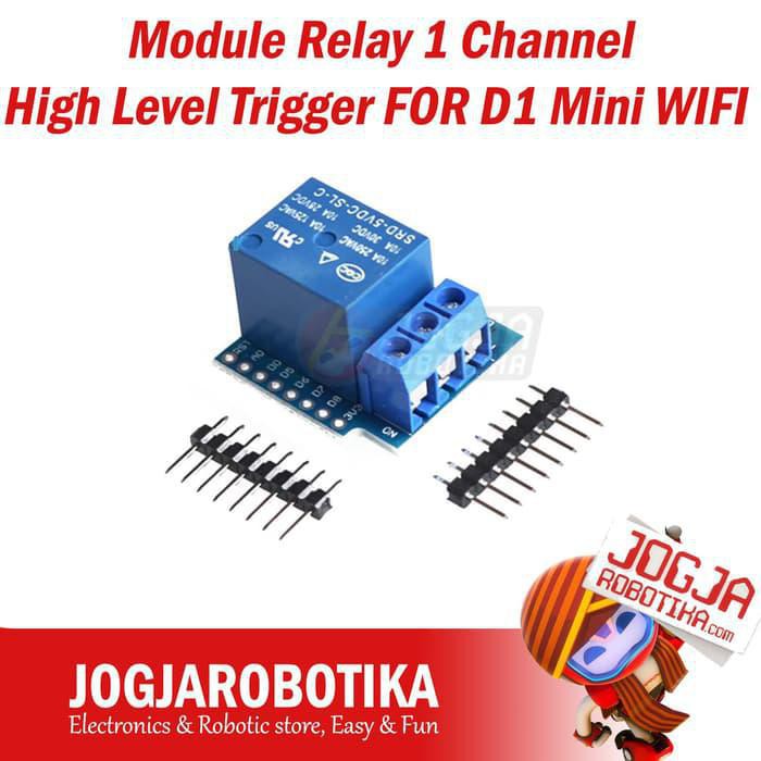 Jual Modul Relay 1 Channel High Level Trigger Shield for Wemos D1 Mini ...