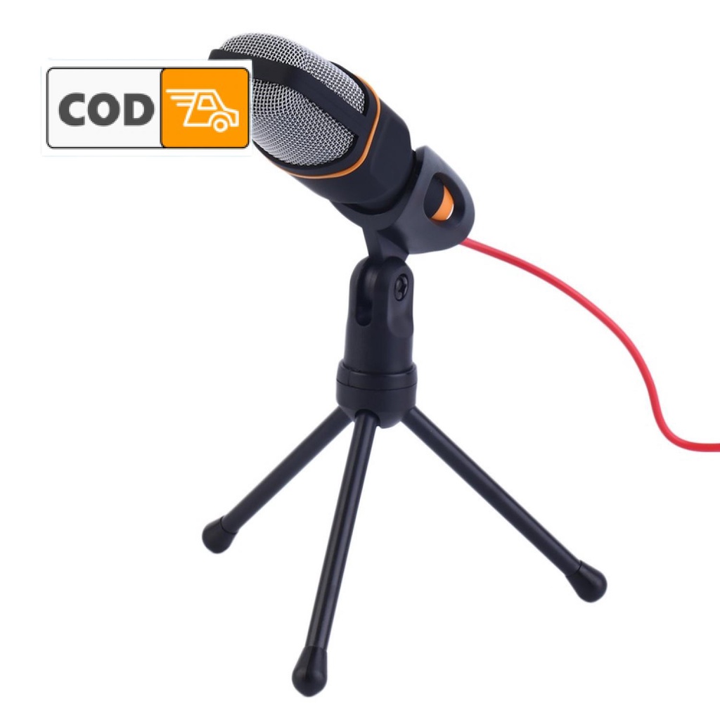 Jual Mikrofon Kondenser Studio Suara Jernih dengan Penyangga Tripod ...