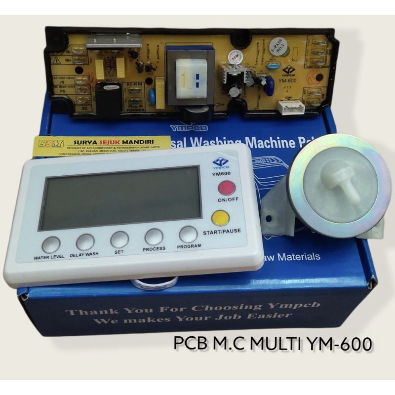 Jual pcb modul mesin cuci top loading multi model layar ym-600 | Shopee ...