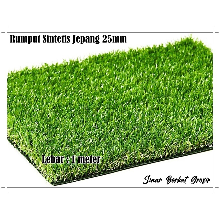 Jual Karpet Rumput Sintetis Jepang 25mm Artificial Japan Grass Lebar 1m ...