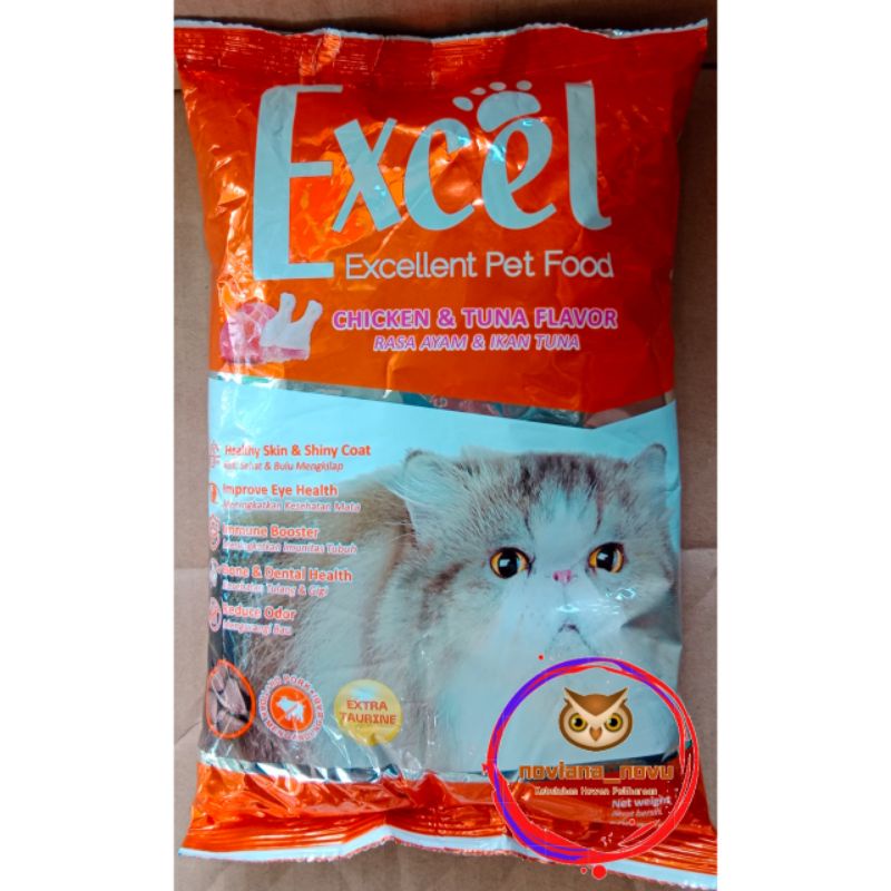 Jual EXCEL PAKAN KUCING BENTUK SEGITIGA 500 GRAM MAKANAN HEWAN ...