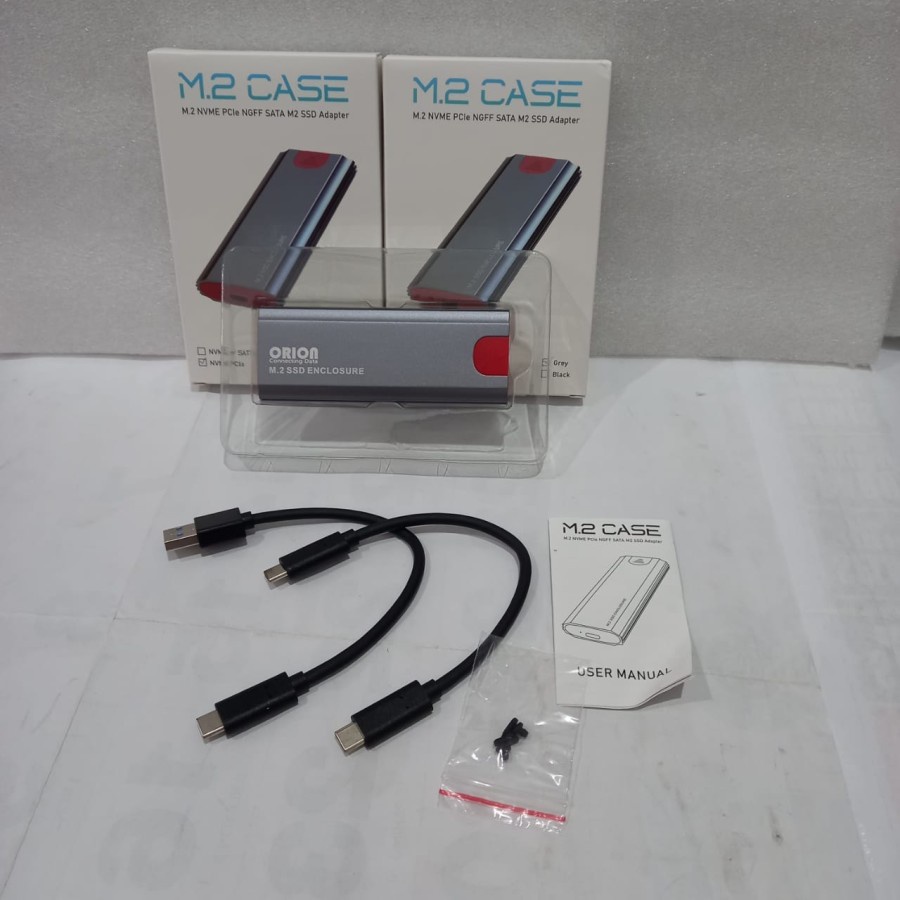 Jual Enclosure nvme PCIe to usb+typeC Case ORION | Shopee Indonesia