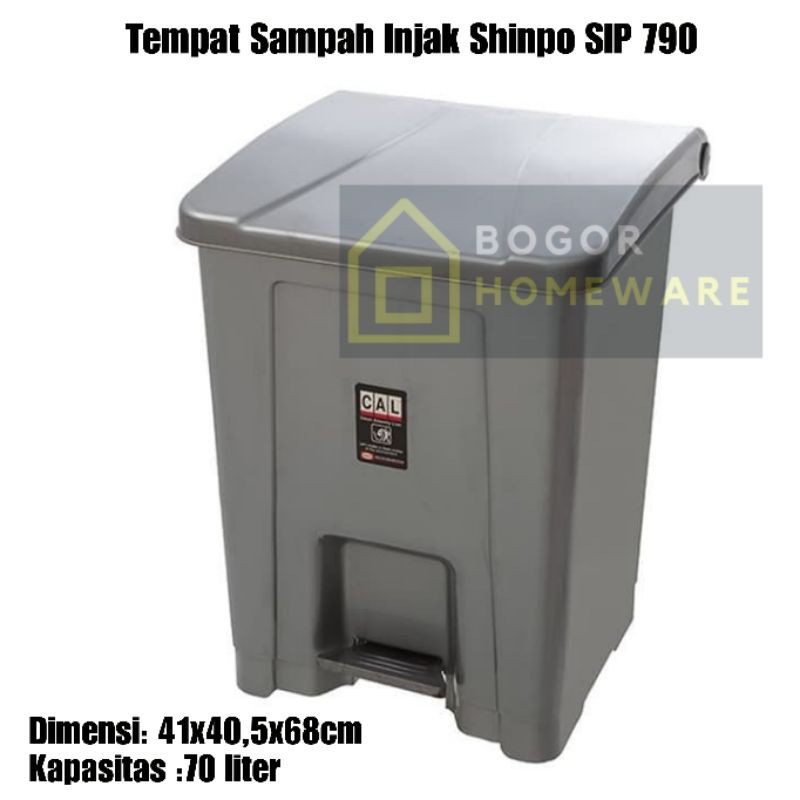 Jual (KHUSUS GOJEK) TEMPAT SAMPAH INJAK SHINPO SIP 790 TONG SAMPAH KOTAK SAMPAH INJAK 70 LITER ...