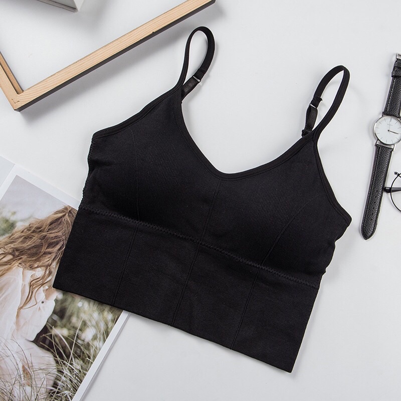 Jual Bra Wanita Model One-Piece Bra Bralette Push Up dengan Bahan katun ...