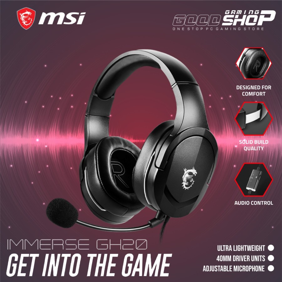 Jual MSI IMMERSE GH20 / GH-20 - GAMING HEADSET | Shopee Indonesia