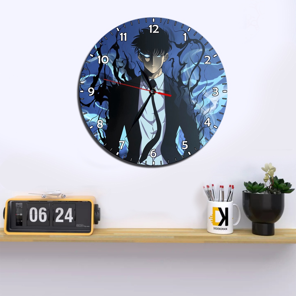 Jual Jam Dinding Kayu Bulat Anime Solo Leveling RajaAnime | Shopee ...