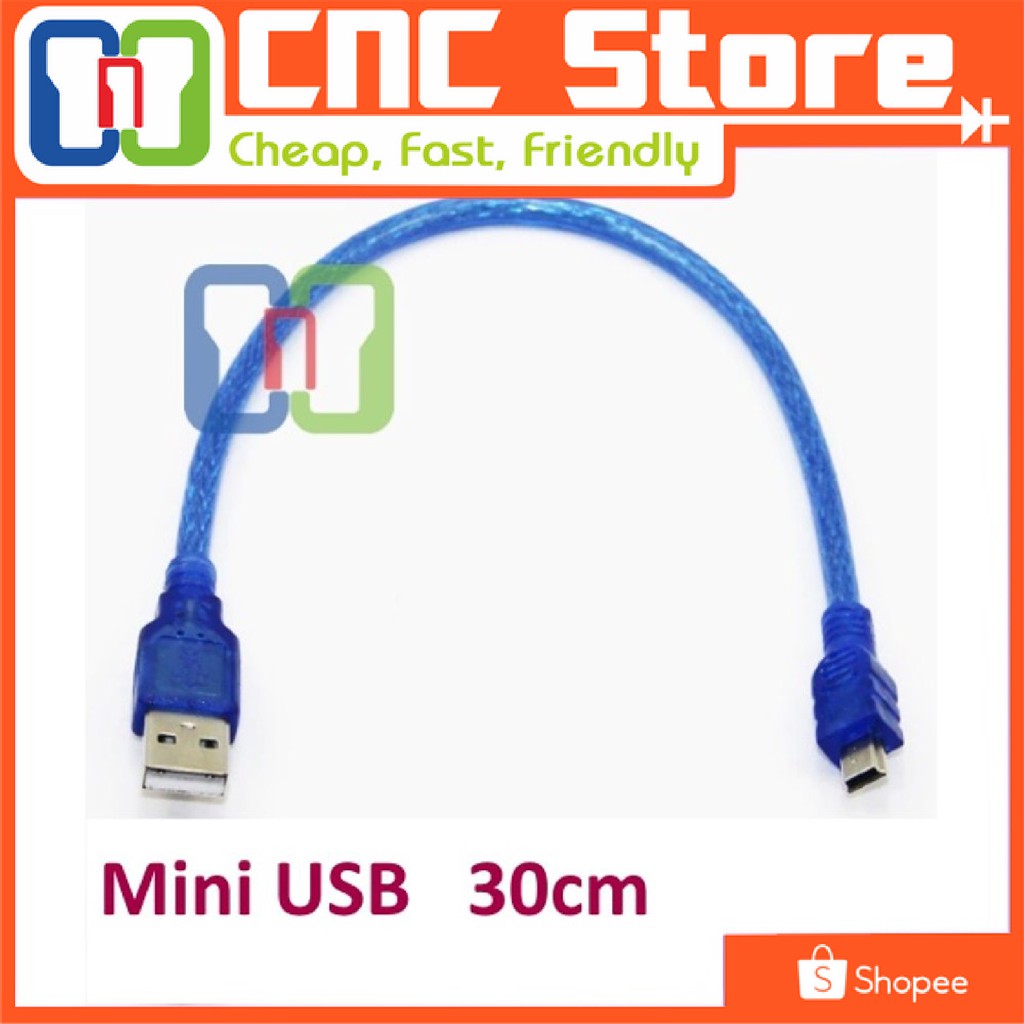 Jual [CON-0018] Kabel Mini USB 30cm Untuk Arduino Nano V3 Hardisk ...