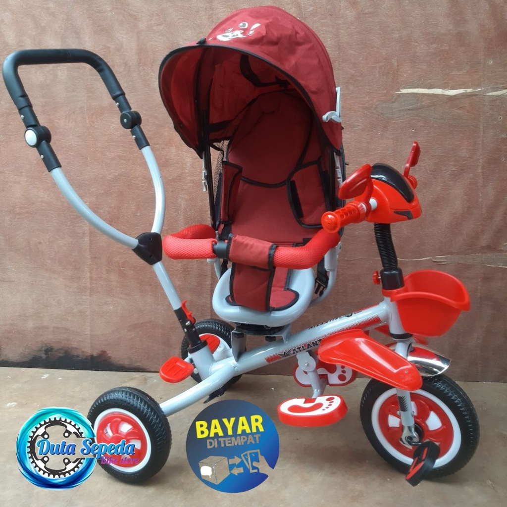 Jual sepeda stroller anak roda tiga 3 usia bayi 1 - 2 tahun | Shopee ...