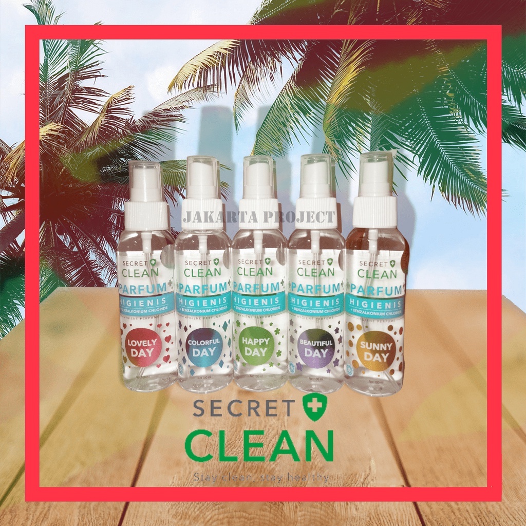 Jual SECRET CLEAN PARFUM ANTISEPTIC HIGIENIS 100 ML HAND SANITIZER ...