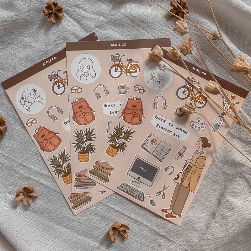Jual AESTHETIC STICKER VOL. 3 (BACK TO SCHOOL EDITION) | Shopee Indonesia