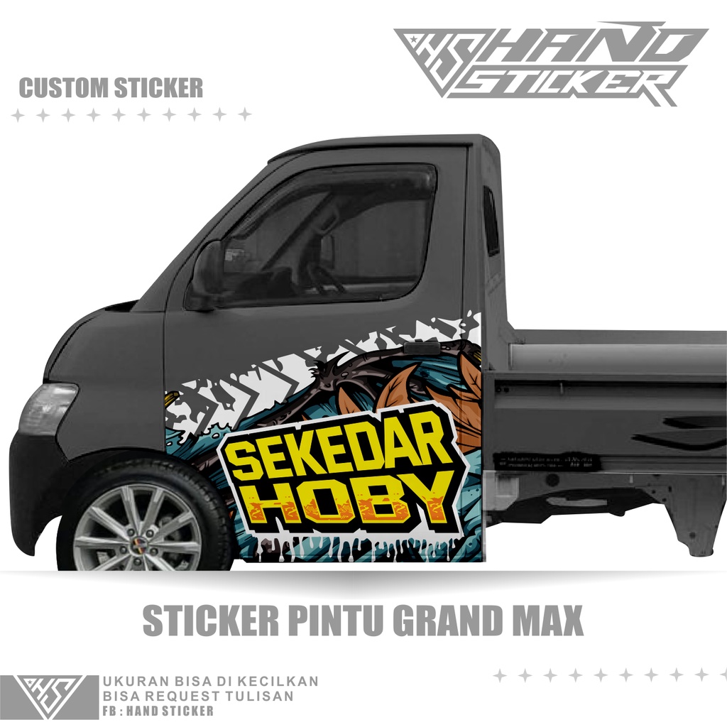 Jual Sticker Decal Print Custom Pintu Depan Grand Max Pickup Bisa ...