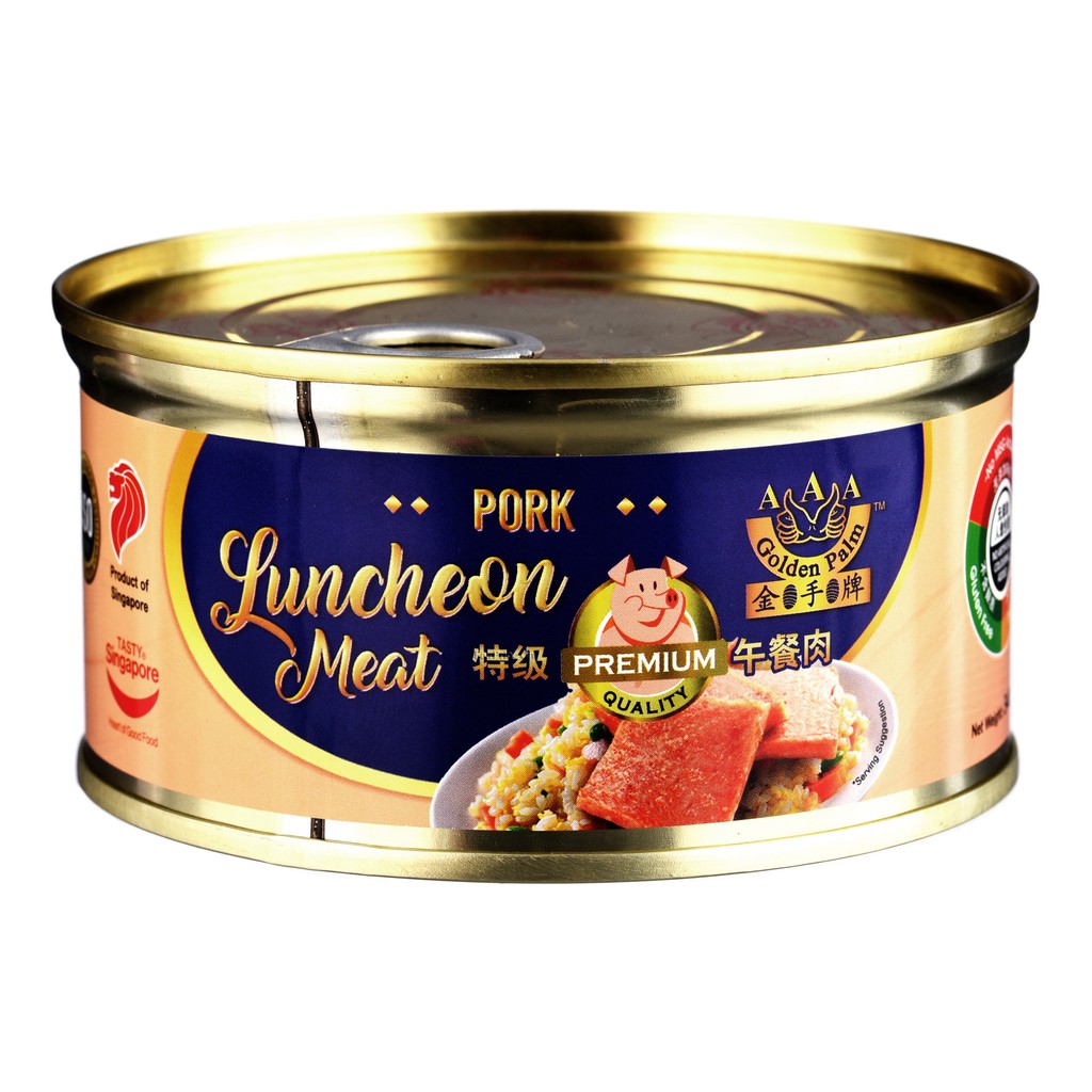 Jual Golden Palm AAA Premium Luncheon Meat NO MSG GLUTEN FREE Kornet ...