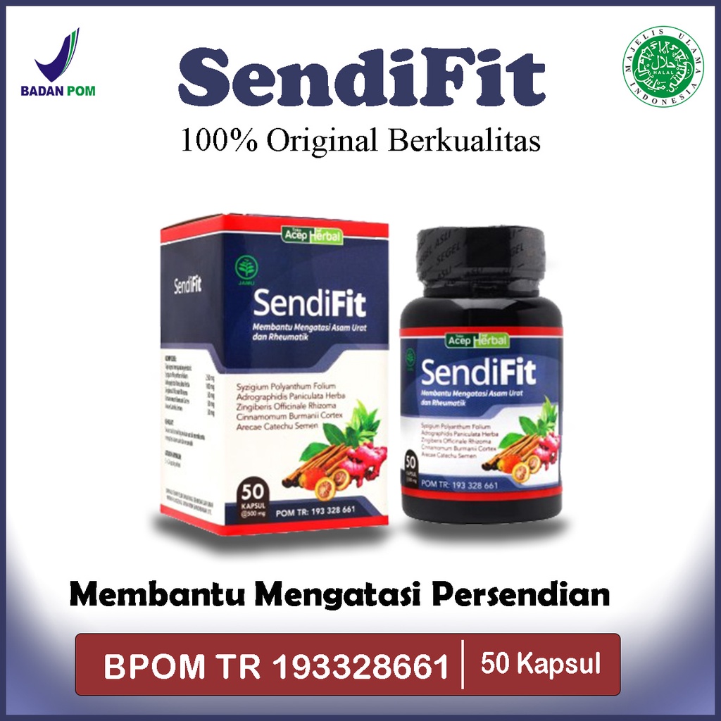 Jual Sendifit Kapsul Original Mengobati Penyakit Sendi Dan Tulang Isi ...
