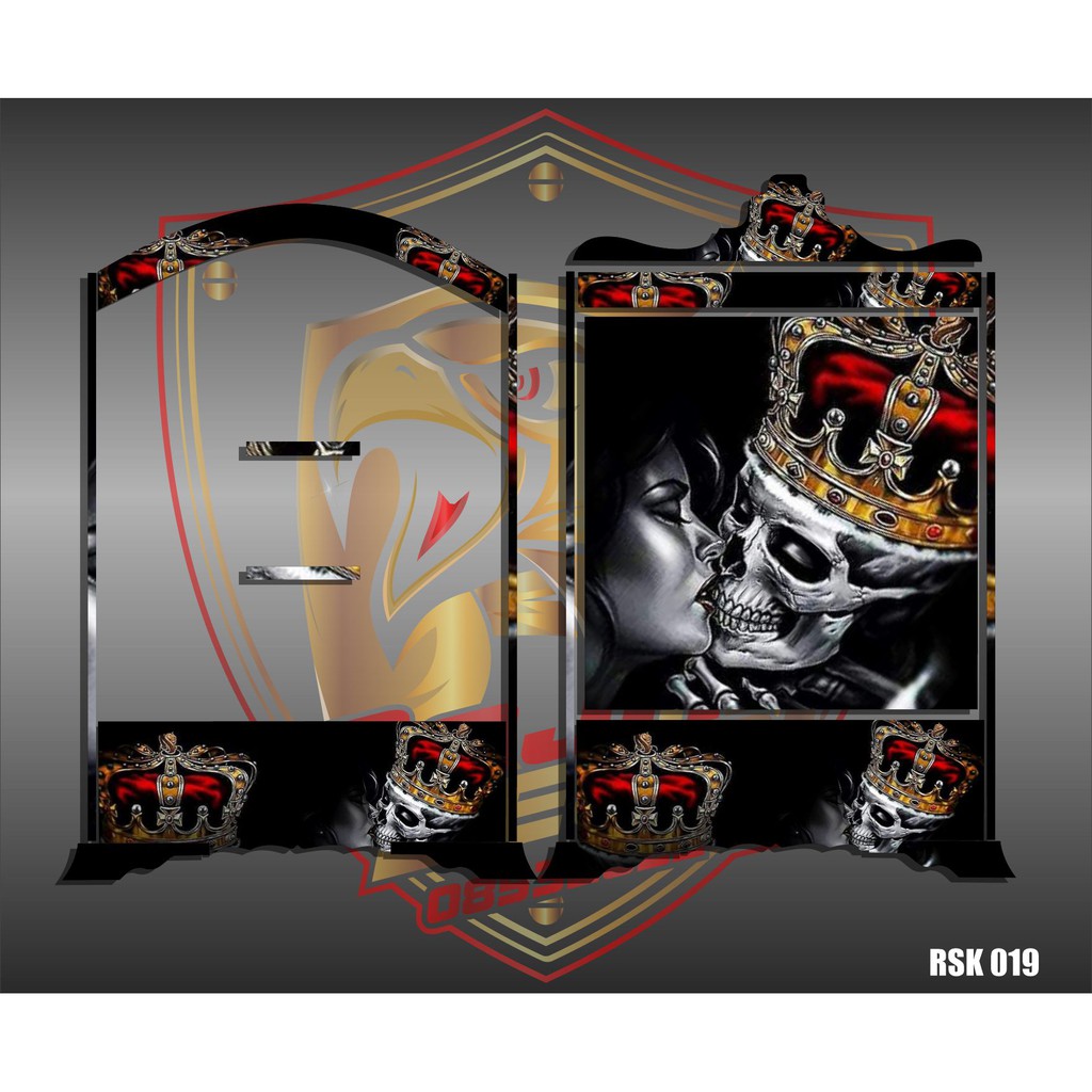 Jual Sticker Decal Sangkar Burung Model Kotak Koper Custom Desain King ...