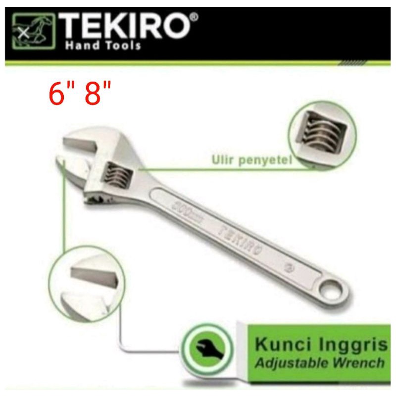 Jual Tekiro Kunci Inggris 6" inch (150 mm) , 8" inch (200 mm ...