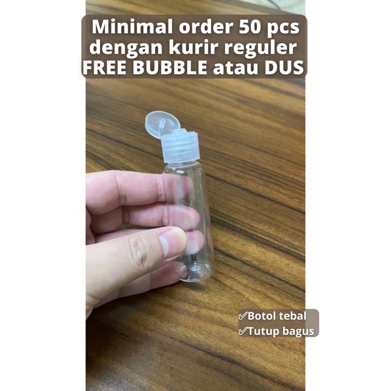 Jual botol fliptop 30ml plastik flip top 30 ml flip cap | Shopee Indonesia